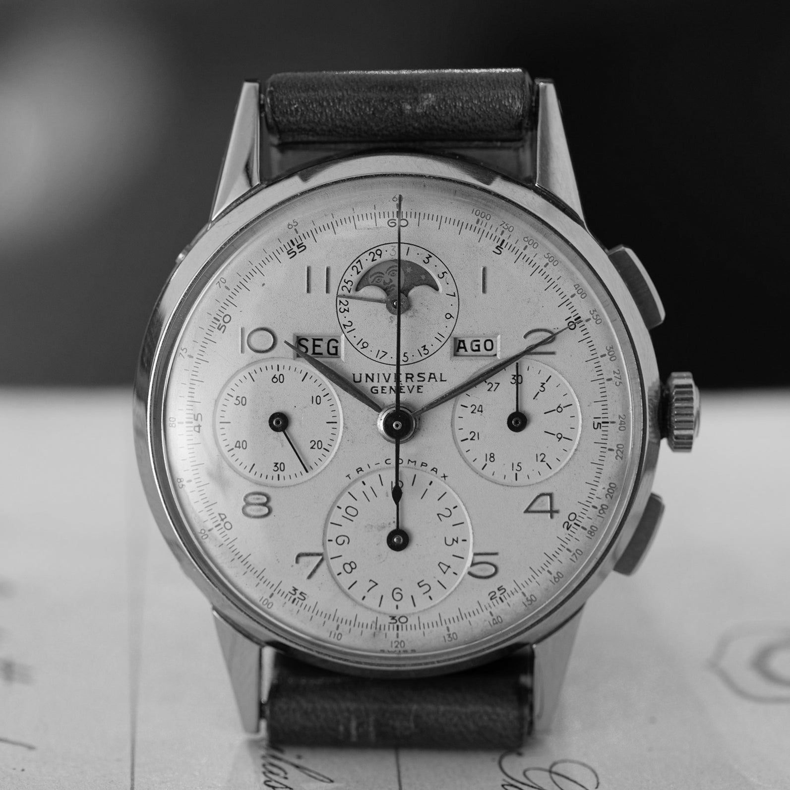 Universal Genève Tri Compax in Stainless Steel