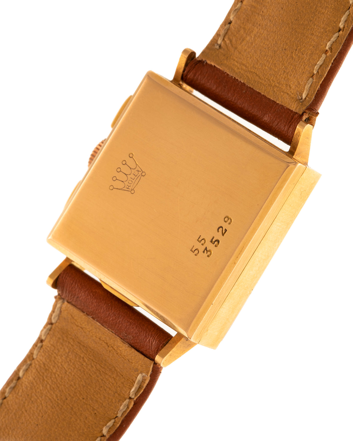 Rolex "Carrè" Chronograph Ref. 3529 in rose gold